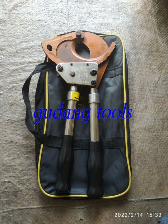 Gunting kabel/tang potong kabel J75 Ratchet cable cutter | Lazada Indonesia