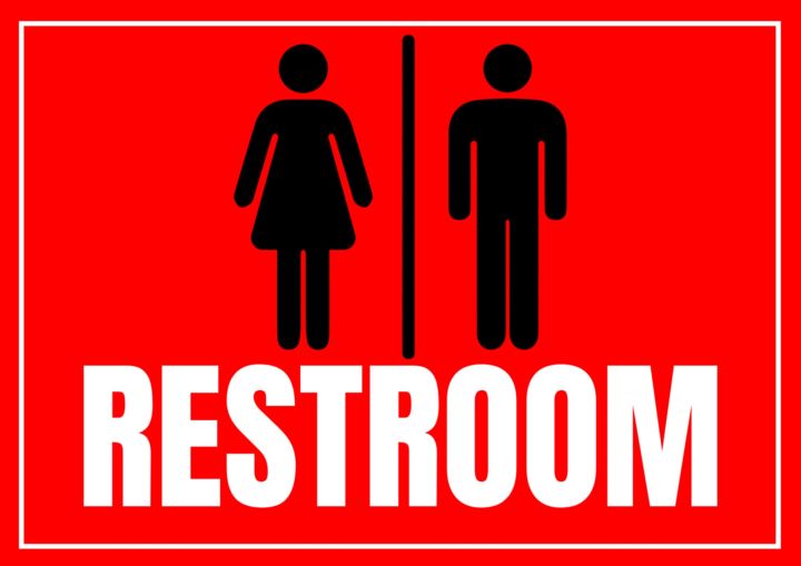 RESTROOM A4 SIZE SIGNAGE LAMINATED | Lazada PH