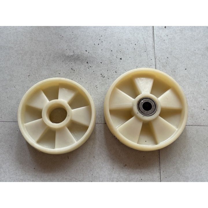 Hand Jack Lift Pallet Front Steering Wheel Nylon 7"(180mm),8"(200mm ...