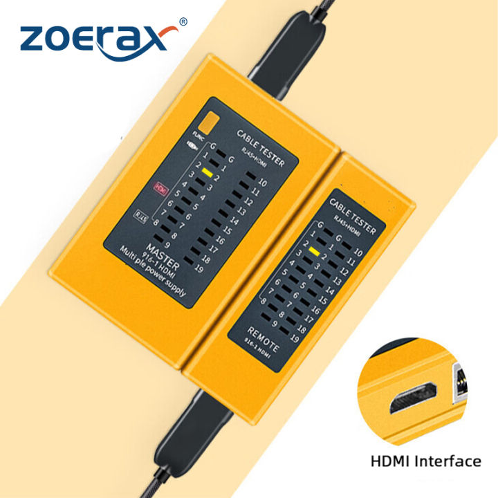 ZoeRax 2-in-1 Cable Tester, HDMI Digital Cable Tester, RJ45 Network ...