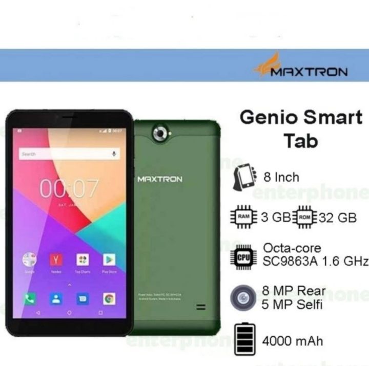 MAXTRON GENIO SMART TAB 8 RAM 3GB - 32GB GARANSI RESMI | Lazada Indonesia