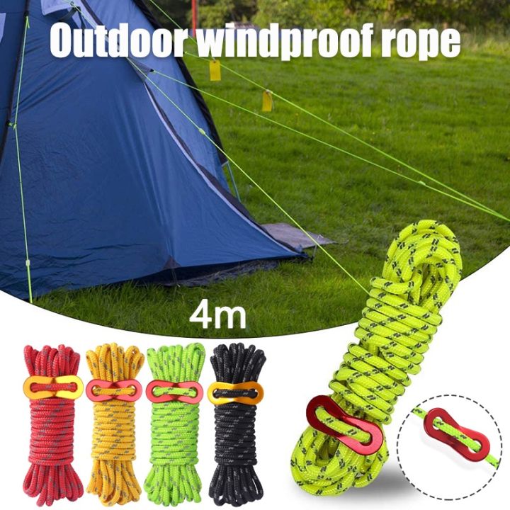 4M Camping Reflective Rope Outdoor Umbrella Rope Tent Fixed Rope Canopy ...