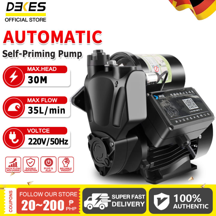DEKES Automatic Booster Pump 220V Smart Self-Priming Pump Mute ...