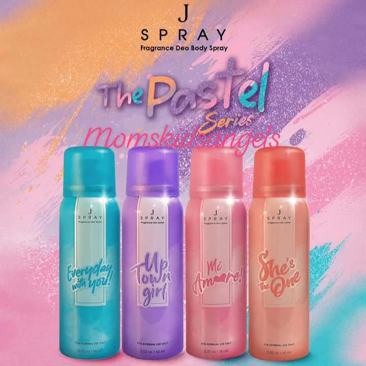 J Spray Fragrance Pastel series Mi amore, shes the one, everyday with ...