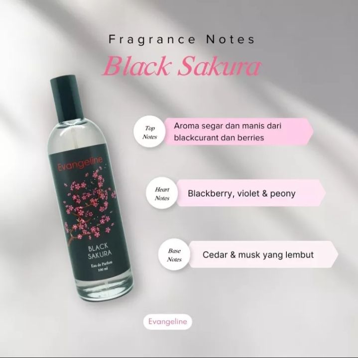 Evangeline black Sakura 100ml | Lazada Indonesia
