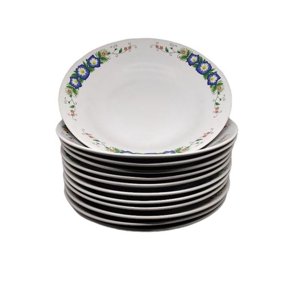 PIRING MAKAN HOTEL 3 BUNGA 6 PCS PIRING MAKAN KERAMIK BELING PIRING ...