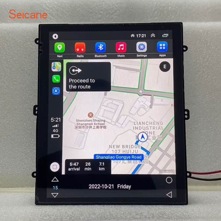 Seicane 12.1 inch IPS Touchscreen Tesla Style Android 13.0 Car Audio ...