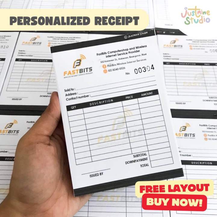 Personalized Receipt 100ps | Lazada PH