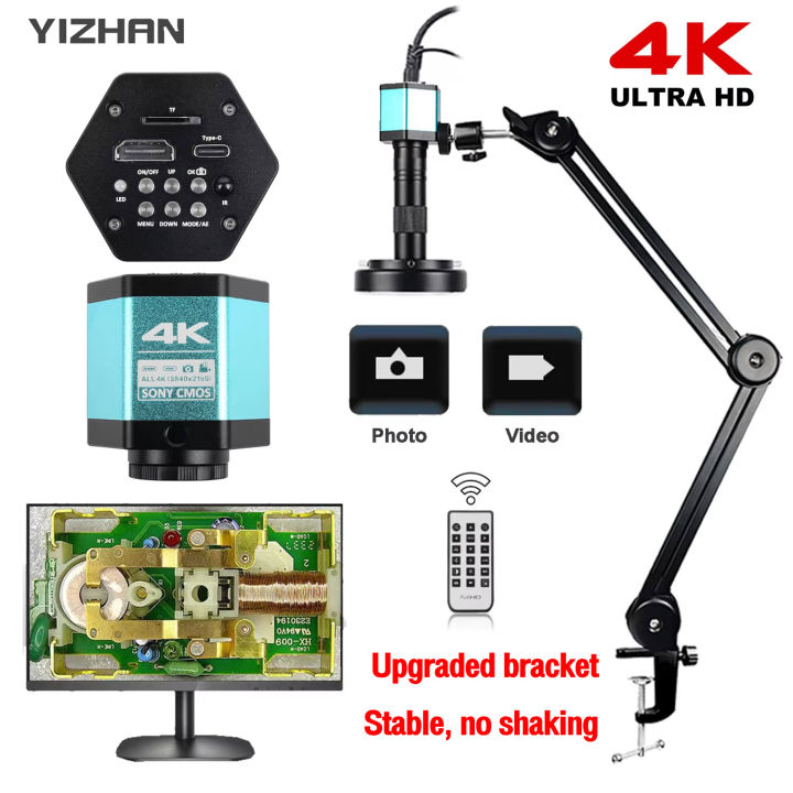 Yizhan New 1080P 4K Ultra HD Microscope For Soldering Microscope HDMI ...