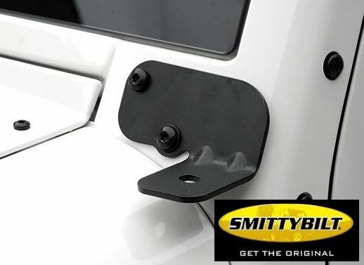 Jeep Wrangler JK , Windshield Hinge Light Mounting Brackets; Black , by ...