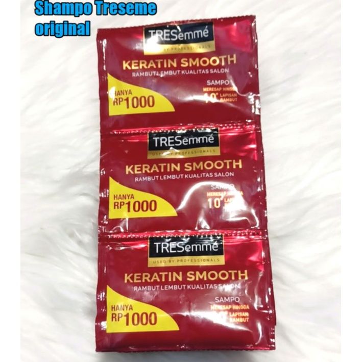 Tresemme Keratin Smooth Shampoo Sachet 9ml (Isi 12/24 Sachet) [COD ...