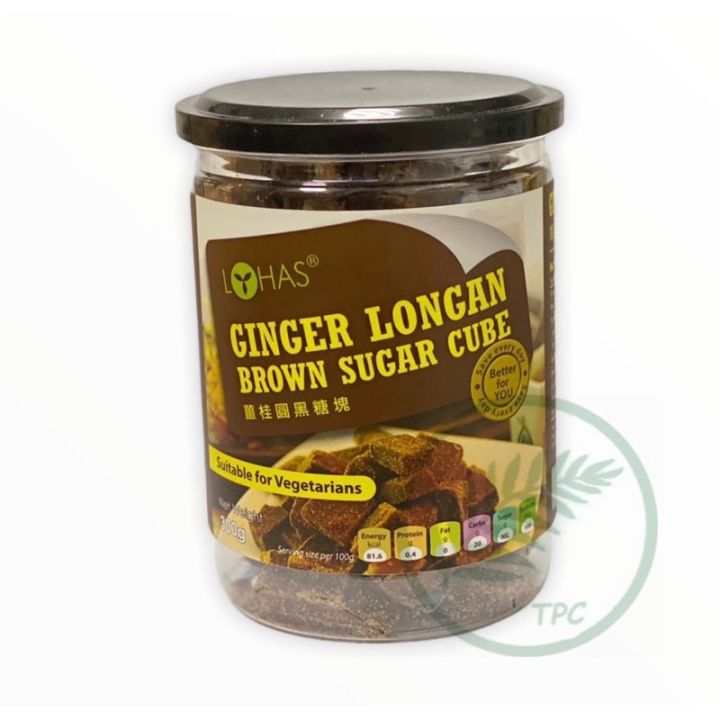 Lohas Ginger Longan Brown Sugar Cube 姜桂圆黑糖块 300g | Lazada