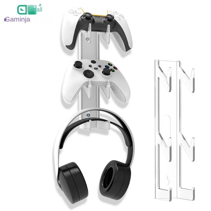 GAMINJA Transparent Wall Mounted Storage Rack Earphone Gamepad Display ...