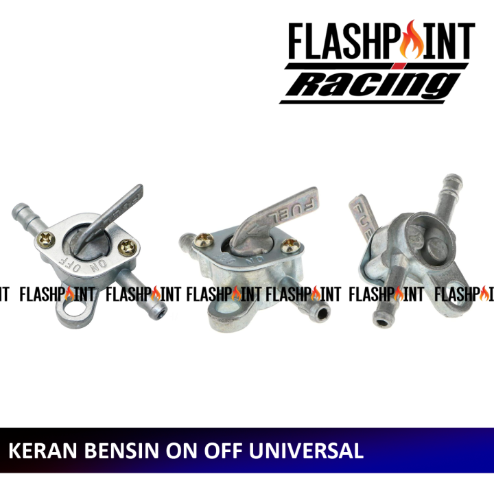 (BISA COD) KERAN KRAN BENSIN ON OFF UNIVERSAL ALUMINIUM ALUMINUM BESI ON OF SELANG BENSIN BAHAN ...