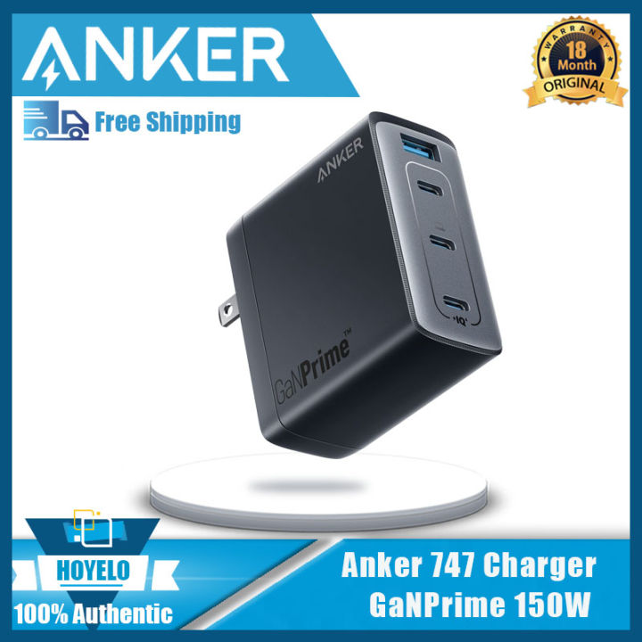 Anker USB C Charger, Anker 747 Charger GaNPrime 150W, PPS 4-Port Fast ...