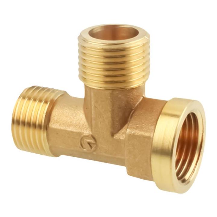 Copper 3-Way Fitting 4/6mm and 1 inch Threaded Connection Water Heating ...