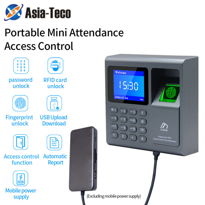 Protable Biometric Fingerprint Scanner RFID Access Control System 1000 ...