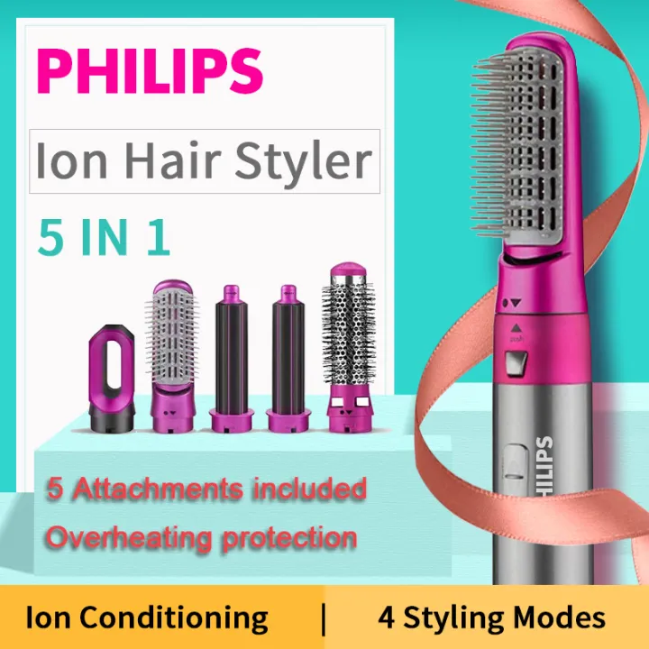 Philips Hair Styler 5 in 1 Hair Curler Automatic Hair Straighteners ...