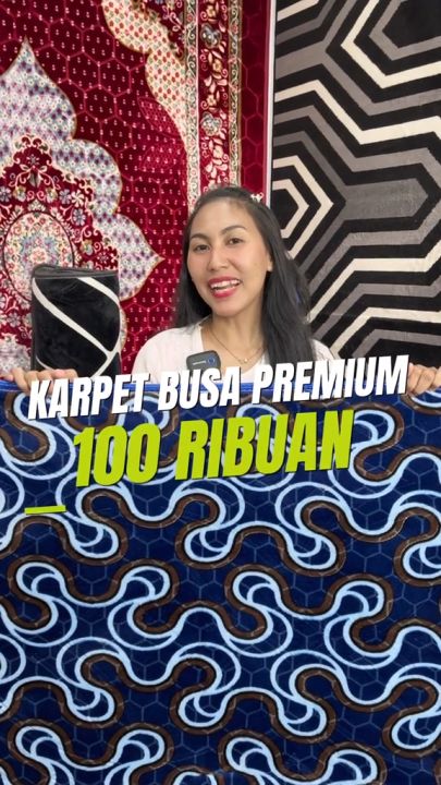 Karpet Busa Malaysia Tebal 1,8 cm Anti Slip | Motif M2 | Karpet Royal ...