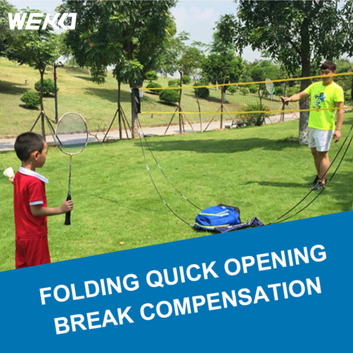 WEKO Badminton net stand Quick-open folding 10 seconds to set up No ...