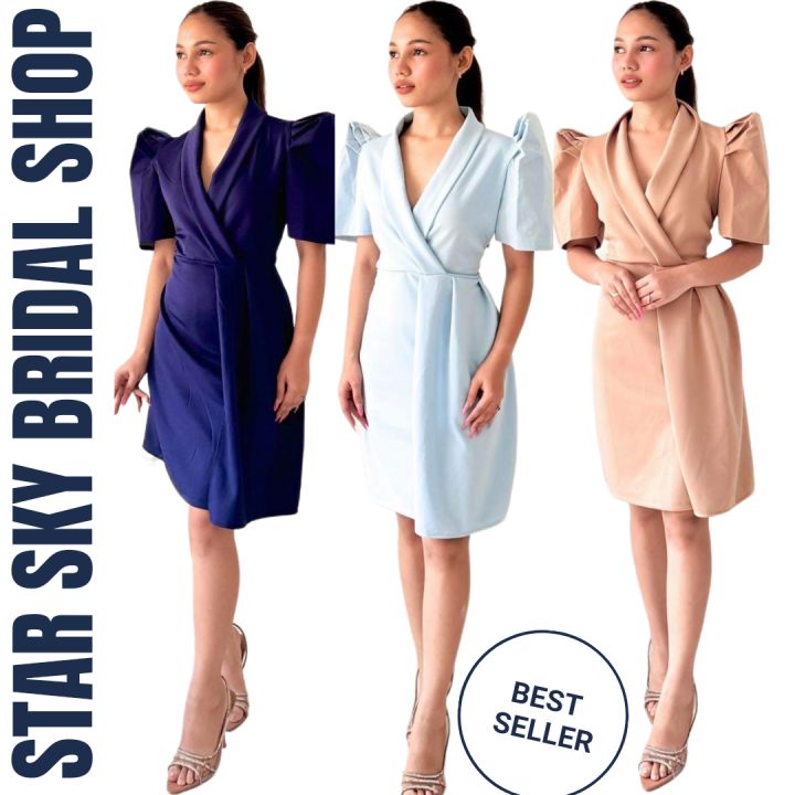 Graduation Dress Modern Minimalist Filipiniana Juliana Dress Lazada Ph