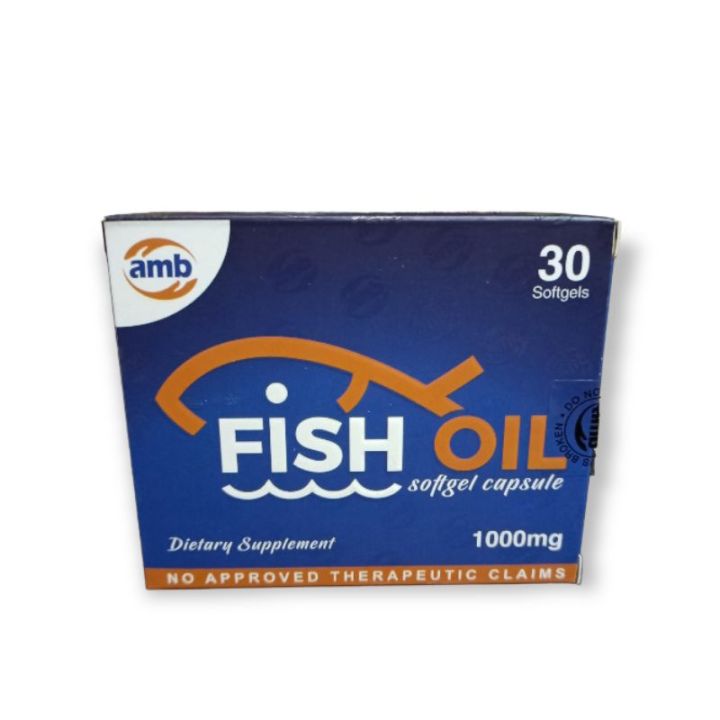 AMB Fish Oil 1000mg 30softgel | Lazada PH