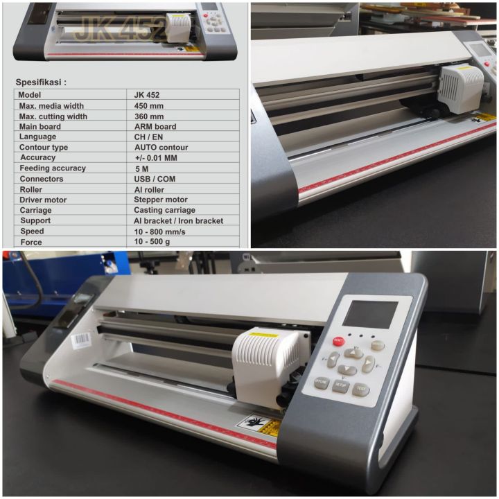 Mesin Alat Potong Pemotong Stiker Polyflex Jinka Pro 452 Led JK Auto ...