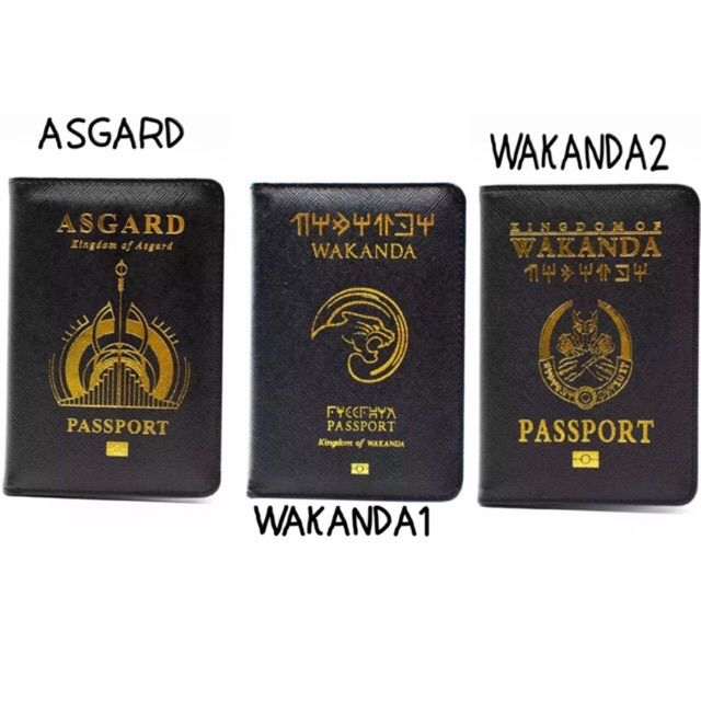 ปกพาสปอต ปกหนังสือเดินทาง PASSPORT COVER #Wakanda #Asgard | Lazada.co.th