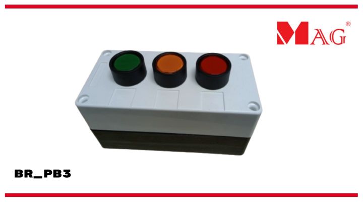 MAG Triple Push Button with Box for Barrier Gate Roller Shutter Lift ...