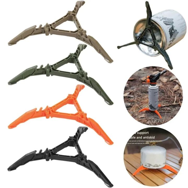 Nylon Gas Canister Stand Foldable Outdoor Gas Tank Bracket Camping ...