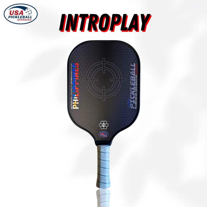 Pickleball Carbon Fiber Paddle TecniQ Sports Introplay Set includes 2 ...