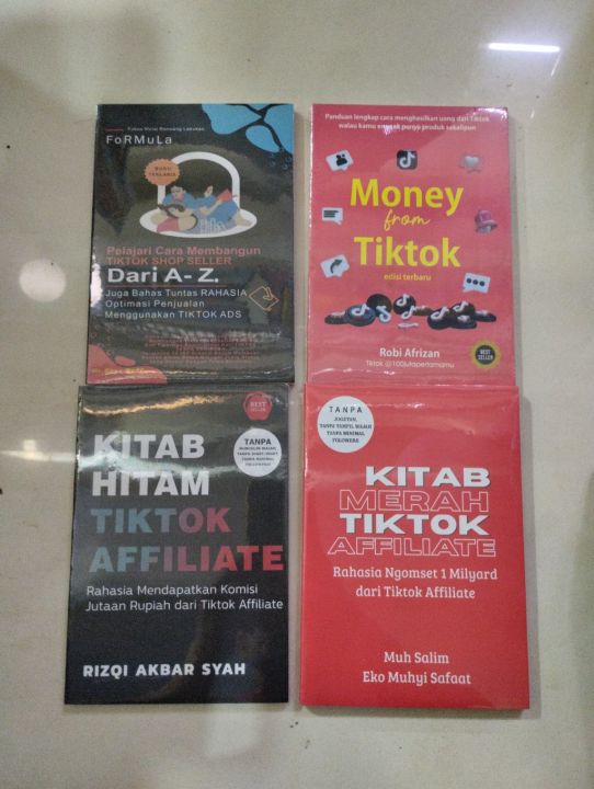 paket 4 buku tiktok kitab merah tiktok kitab hitam tiktok money from ...