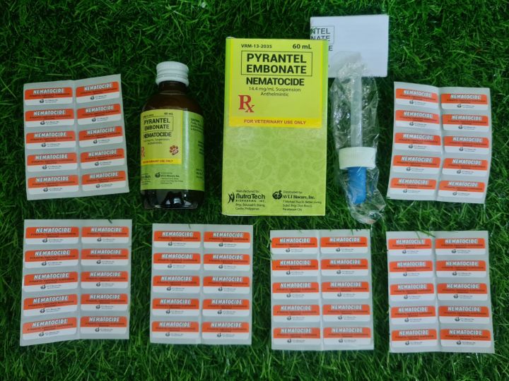 Nematocide (Dewormer) 60ml with FREE 60pcs Sticker and Dropper | Lazada PH