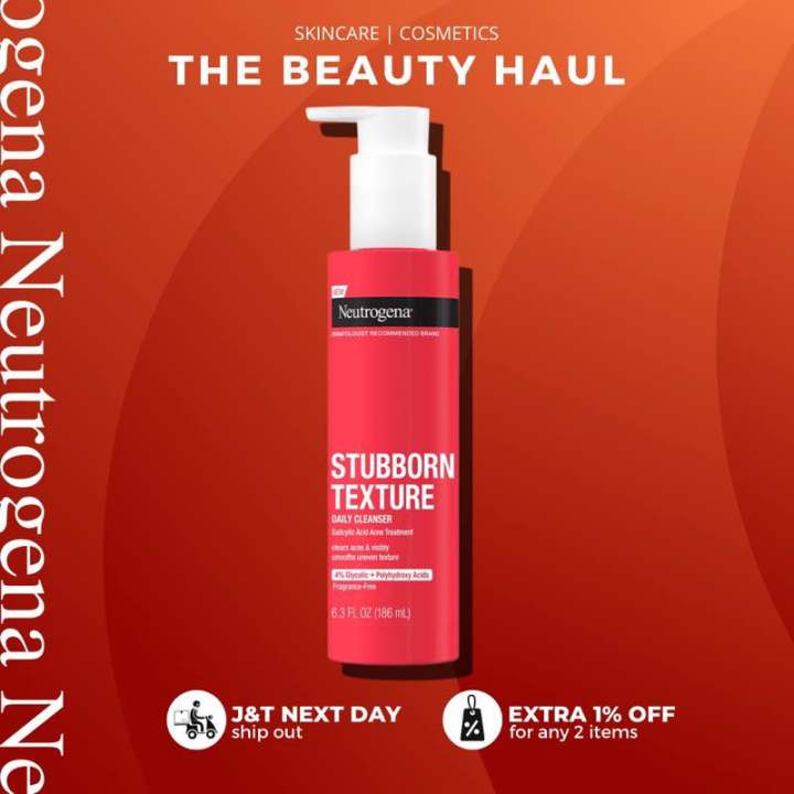 Neutrogena Stubborn Texture Daily Acne Gel Cleanser With Salicylic ...