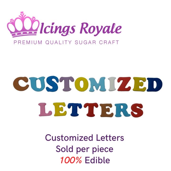 Edible Letter and Number Toppers for Cakes and Cupcakes | Lazada PH