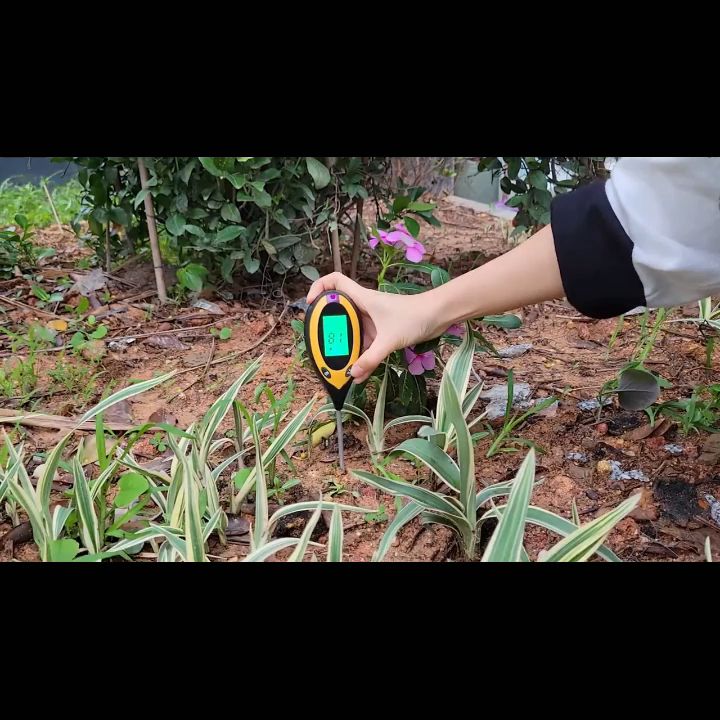 4-in-1 Soil Tester, Soil Moisture/Temperatur/Light/pH Meter, Gardening ...
