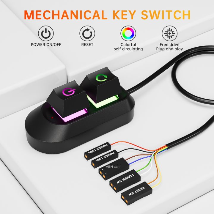 Mechanical Desktop Power Switch External Start Computer Switch On/Off ...