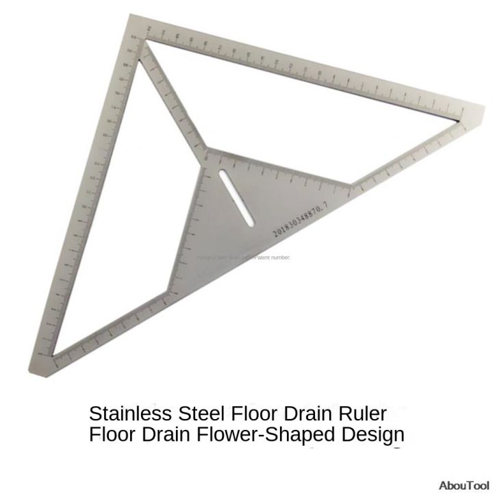 Floor Drain Locator Stainless Steel Tile Triangle Ruler Floor Drain ...