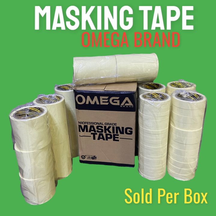 Masking Tape Omega Brand(Assorted sizes) Sold per Box | Lazada PH