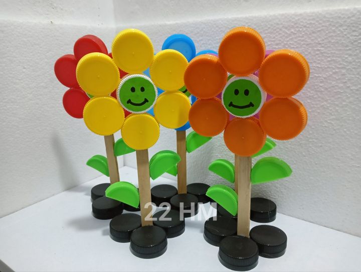 Prakarya Bunga Dari tutup botol Kerajinan Tutup Botol | Lazada Indonesia
