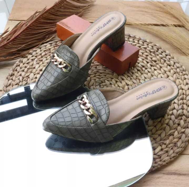 sendal bapau terbaru || sendal slop zara terlaris || codSandal Heels ...