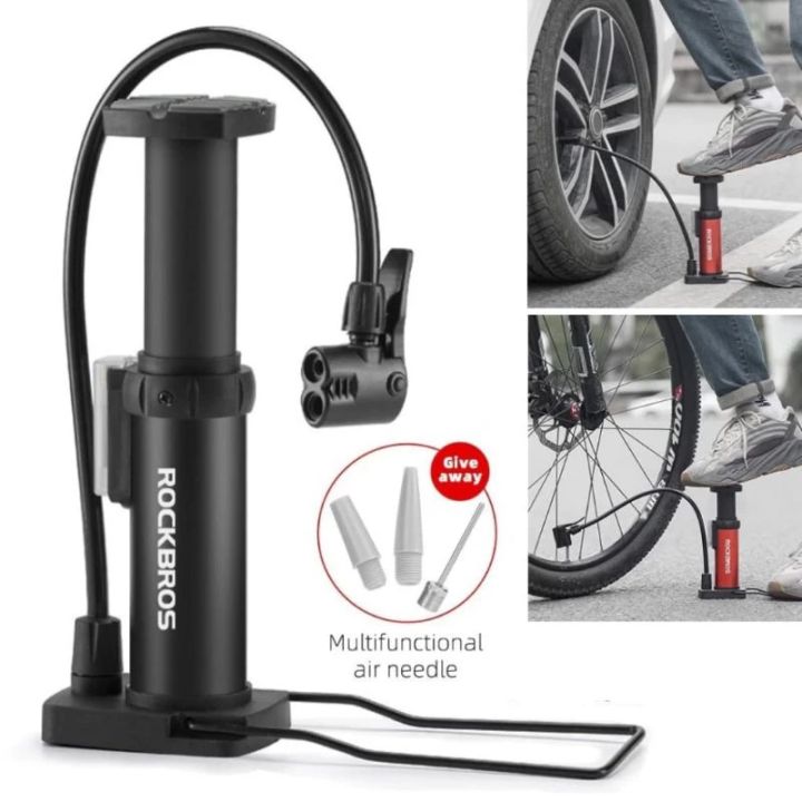 Kompa pompa sepeda motor mobil Rockbros alloy pentil schrader dan ...