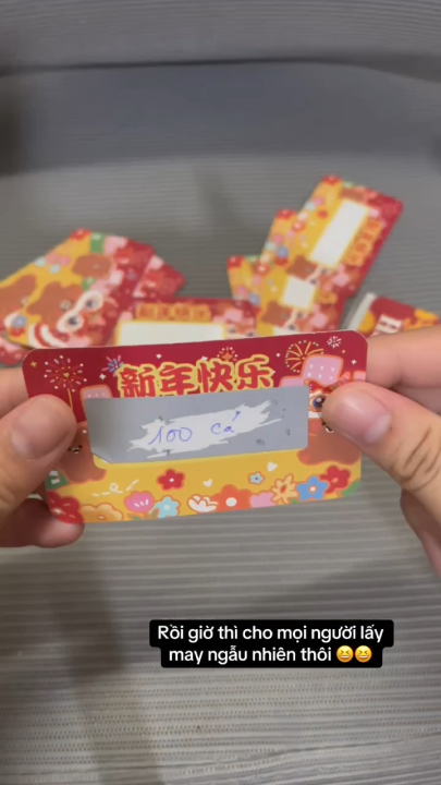 SET 10 TỜ THẺ CÀO LÌ XÌ TẾT 2026, LÌ XÌ CÀO BẤT NGỜ VỚI MỆNH GIÁ TỰ ...