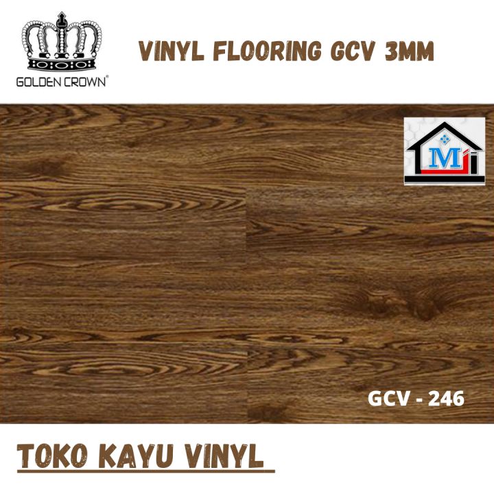 Golden Crown Lantai Vinyl Kayu GCV-246 Anti Rayap/box | Lazada Indonesia