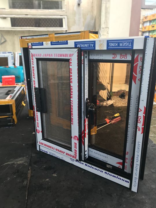 H-50cm x 50cm-W aluminum sliding window with screen | Lazada PH