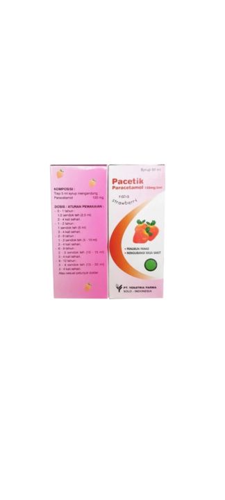 Pacetik Syrup Rasa Stawberry 120/5ml | Lazada Indonesia