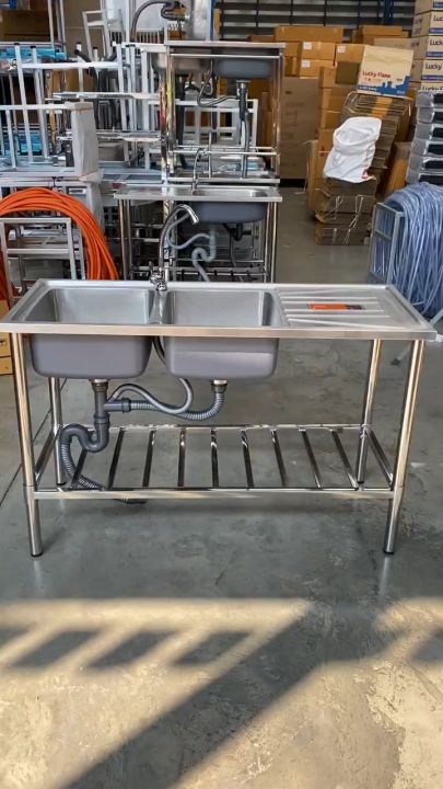 24-hour shipping 120*50m 304 stainless steel kitchen sink Household ...