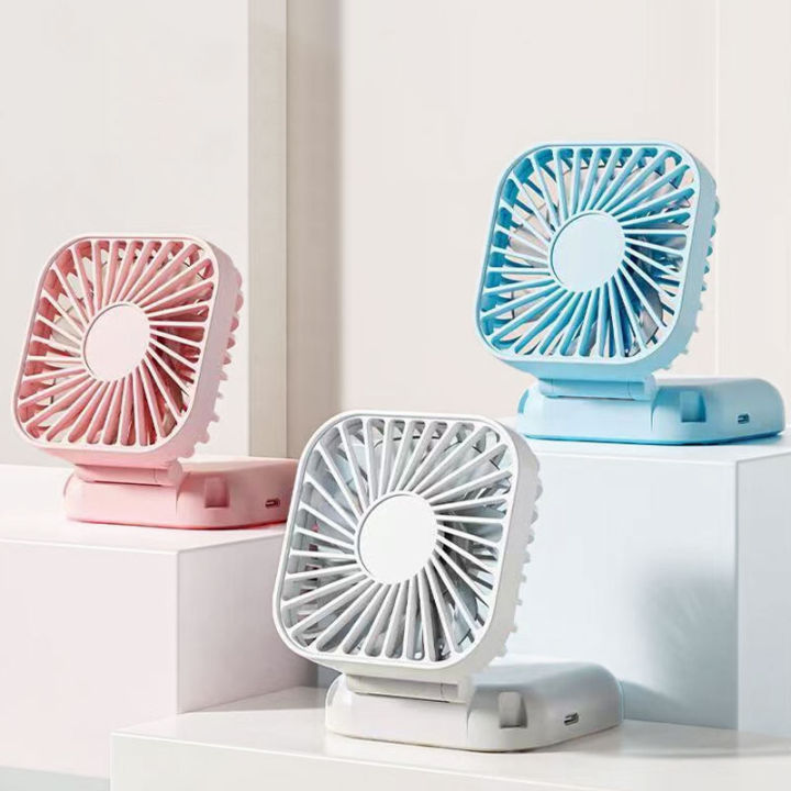 New Mini Halter Fan Handheld Portable Small Fan Desktop Usb Charging ...