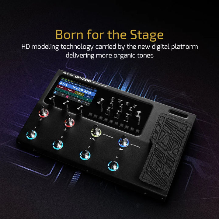 Valeton GP-200 Guitar Bass Amp Modeling IR Simulation Multi-Effects ...