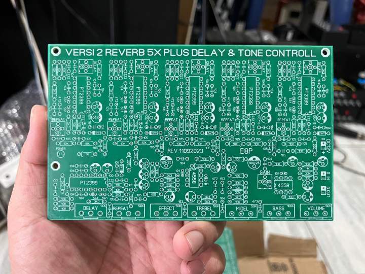 PCB REVERB 5X PLUS DELAY DAN TONE CONTROL | Lazada Indonesia